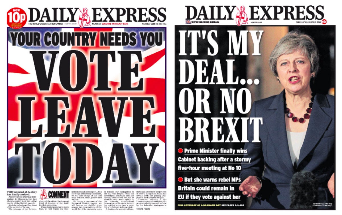 British tabloid covers loved Brexit in 2016—here’s what the covers look ...