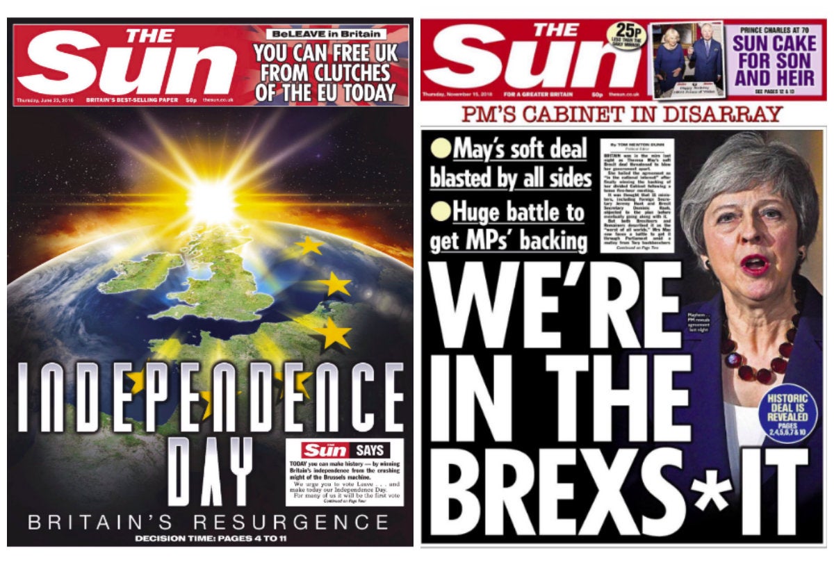 British tabloid covers loved Brexit in 2016—here’s what the covers look ...
