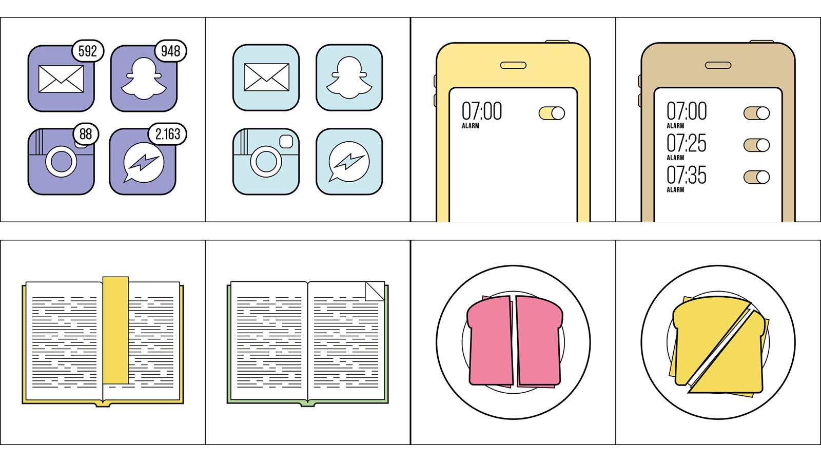 These illustrations show that there are two kinds of people in the world