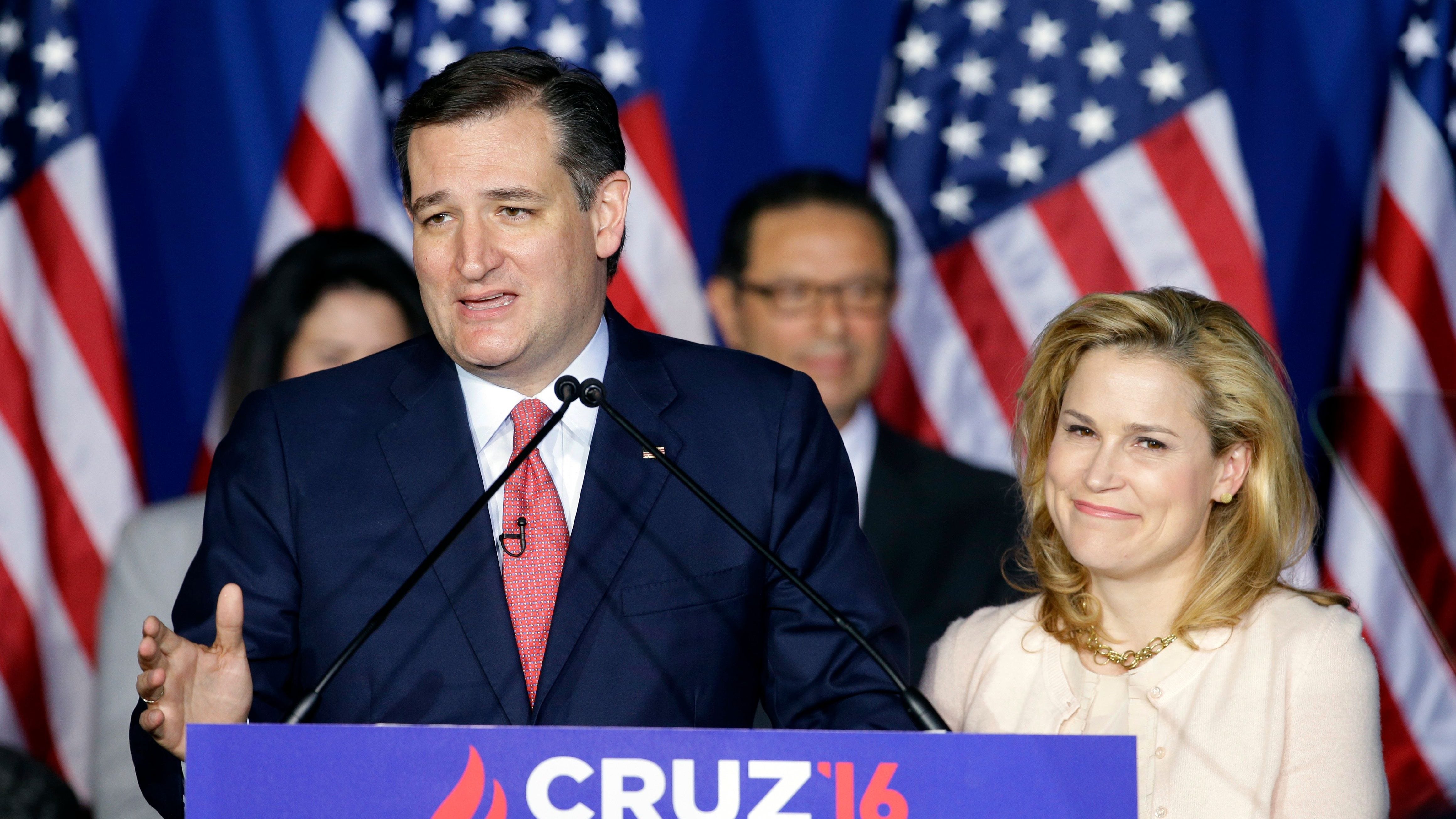 Heidi Cruz says she has to work a 70-hour week to support her family
