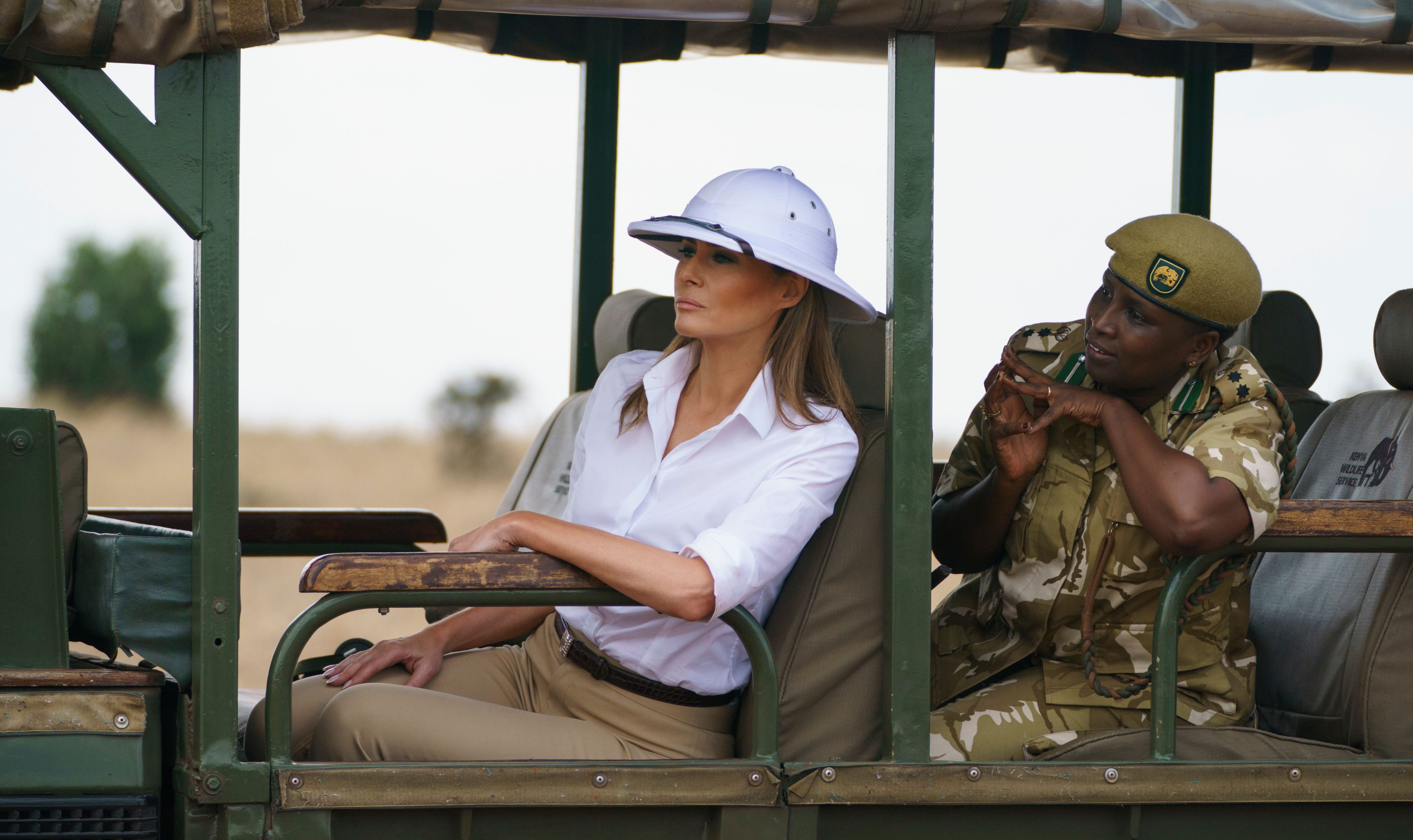 Melania Trump’s colonial fashion statement should surprise absolutely ...
