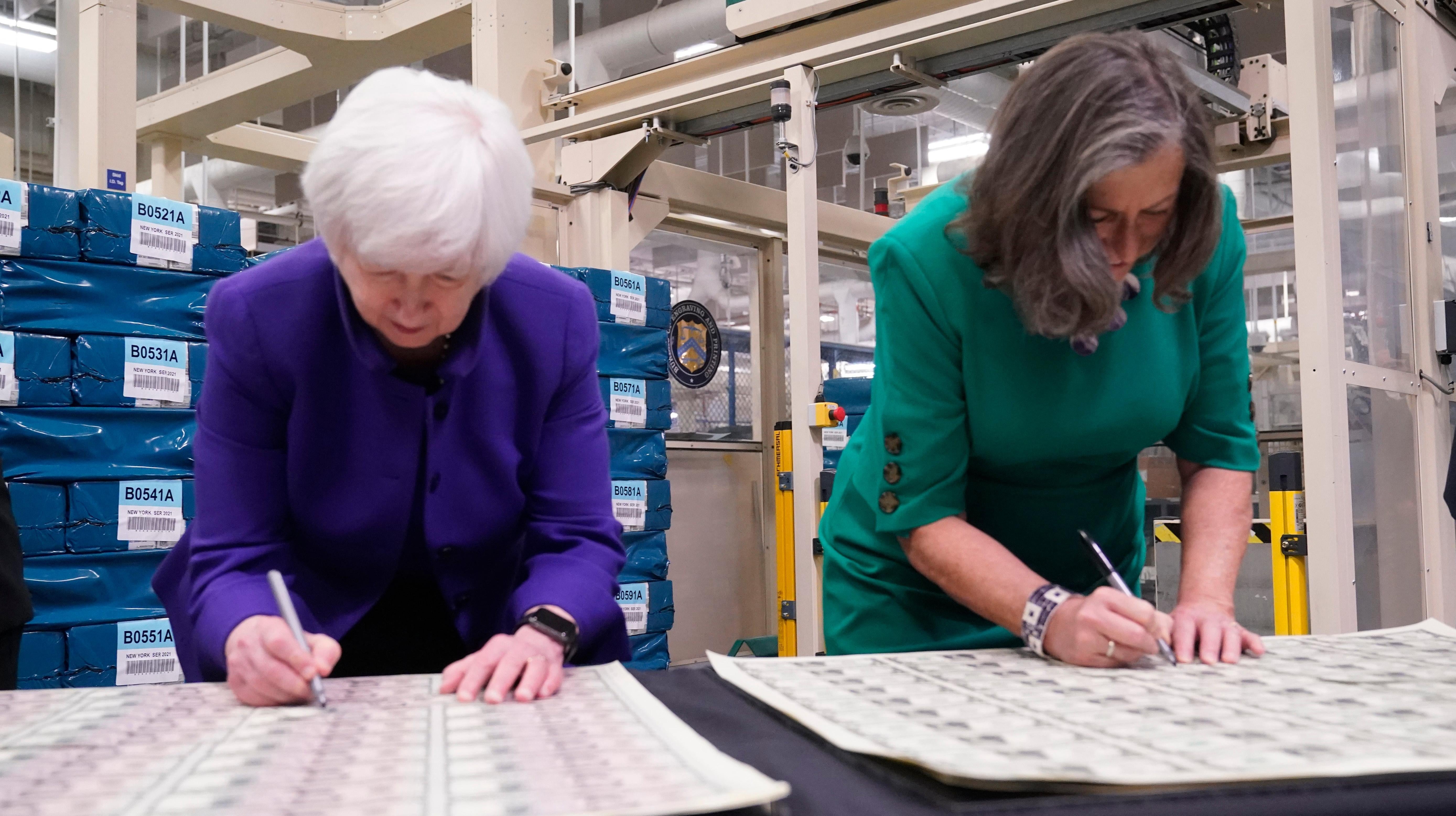 Why Janet Yellen's signature on US paper currency is so notable