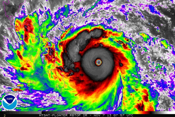 Super Typhoon Haiyan, one of the strongest storms ever seen, hit the ...
