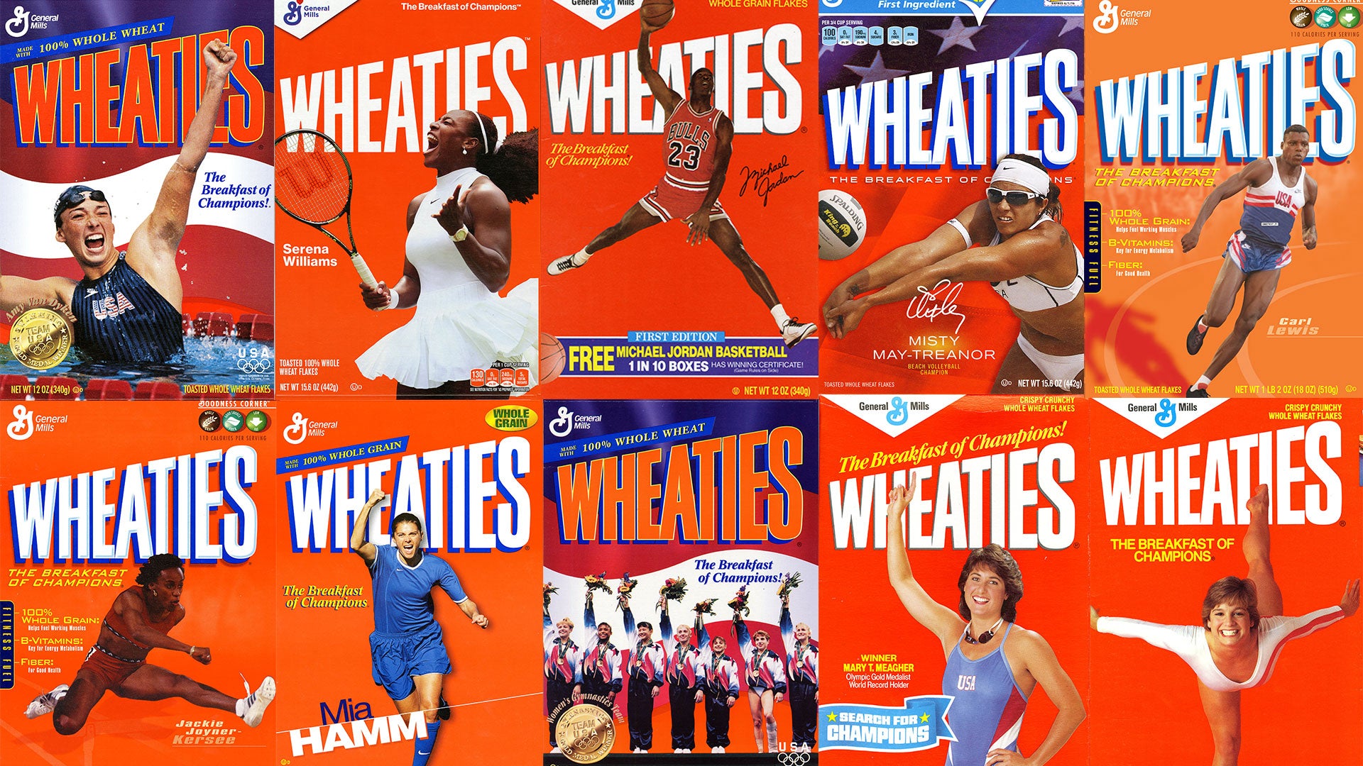 Every Olympic athlete that’s been on the Wheaties box