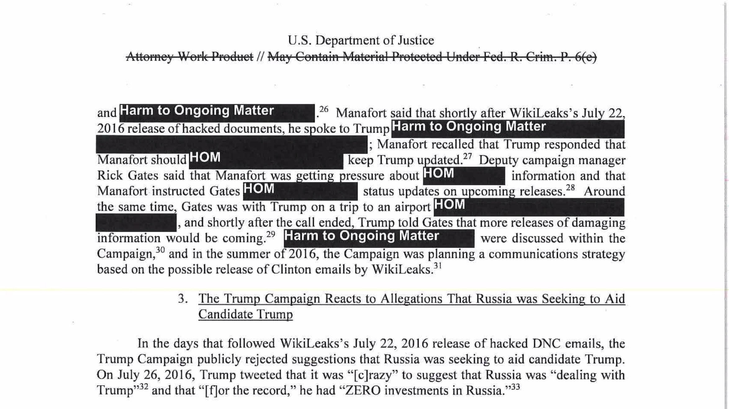 The official PDF of the Mueller report has been updated in a subtle but ...